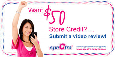 Get $50 store credit by submitting a video review on your Spectra brea ...